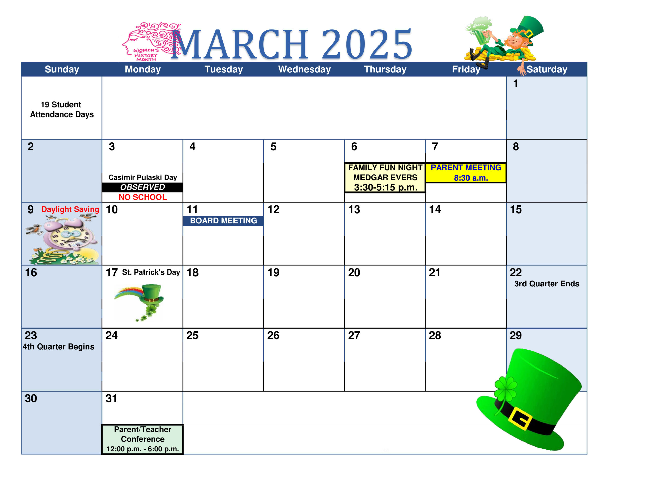 Calendar – Ford Heights School District 169